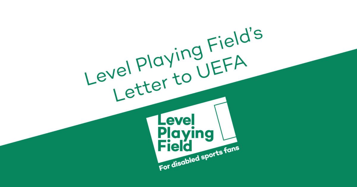 Open Letter - Level Playing Field write to UEFA - Level Playing Field